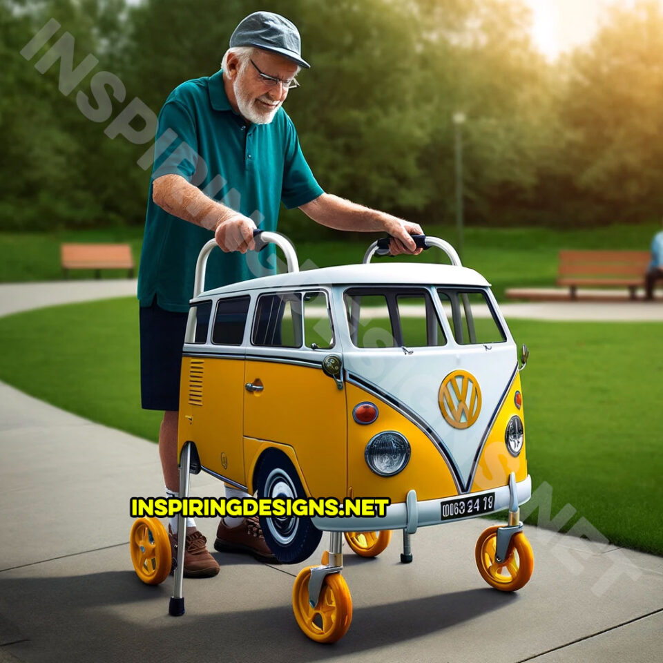These Volkswagen Bus Walkers Make Mobility Fun and Stylish