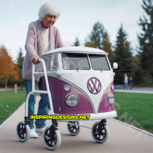 Volkswagen Bus Walkers: Retro VW Microbus Style Walkers With Seat or ...
