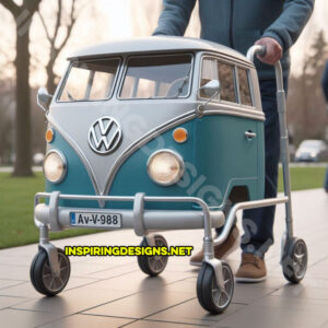 Volkswagen Bus Walkers: Retro VW Microbus Style Walkers With Seat or ...