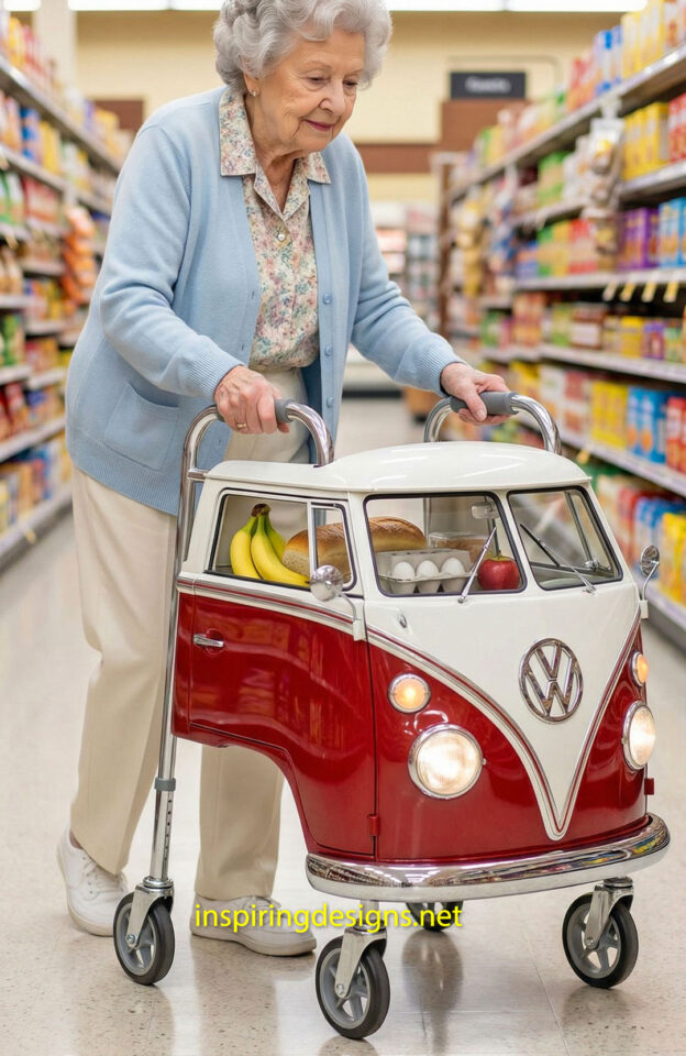 Volkswagen Bus Walkers: Retro VW Microbus Style Walkers With Seat or ...