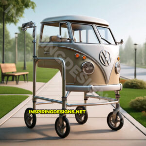 Volkswagen Bus Walkers: Retro VW Microbus Style Walkers With Seat or ...