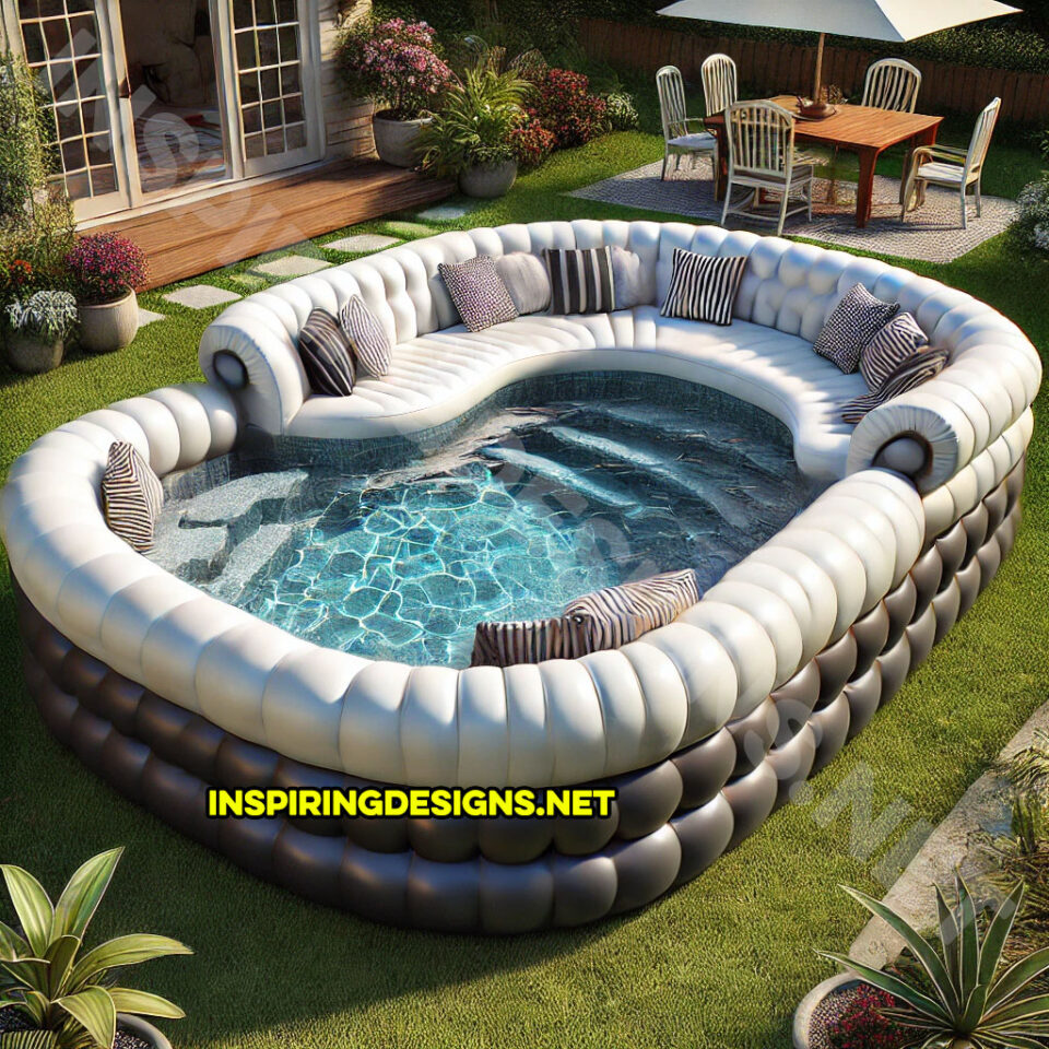 These Giant Sofa Shaped Inflatable Pools Are the Ultimate Summer Must-Have