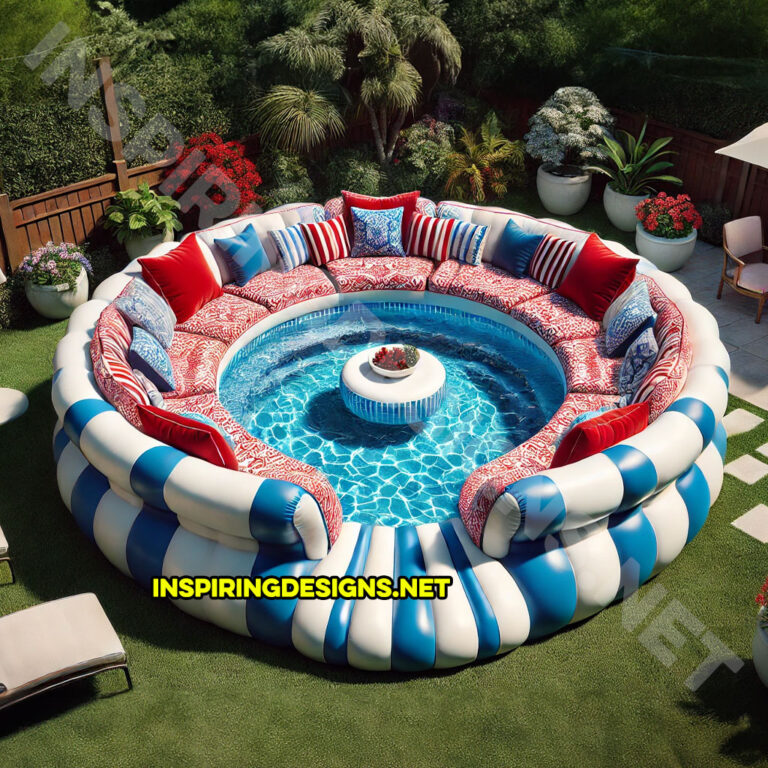 These Giant Sofa Shaped Inflatable Pools Are the Ultimate Summer Must-Have