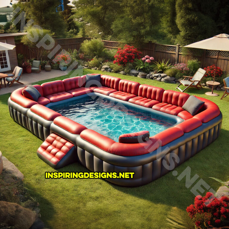 These Giant Sofa Shaped Inflatable Pools Are the Ultimate Summer Must-Have