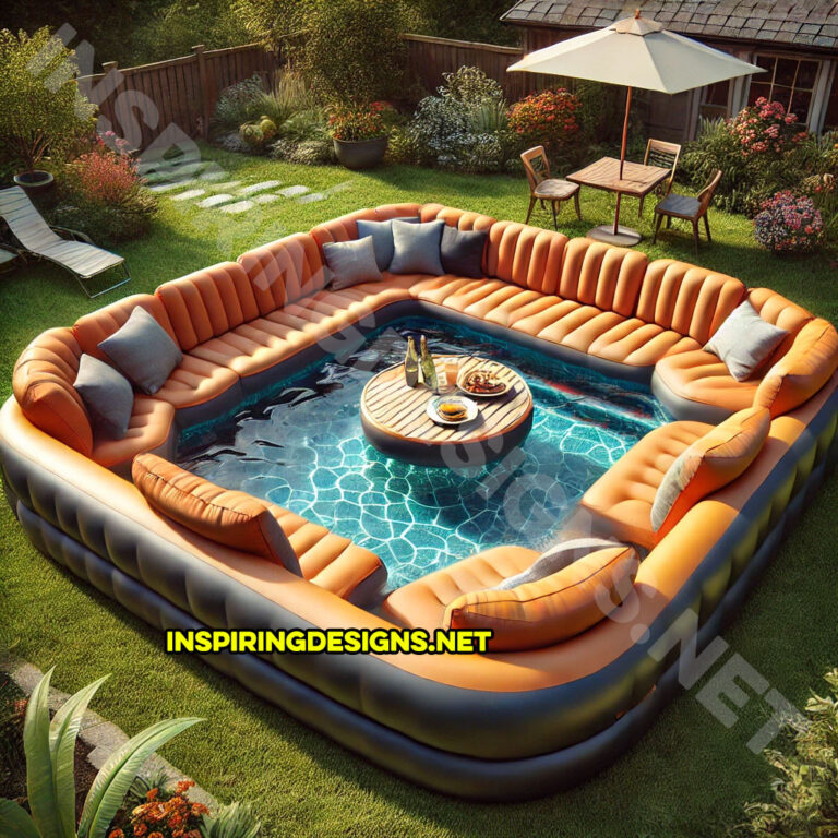These Giant Sofa Shaped Inflatable Pools Are the Ultimate Summer Must-Have