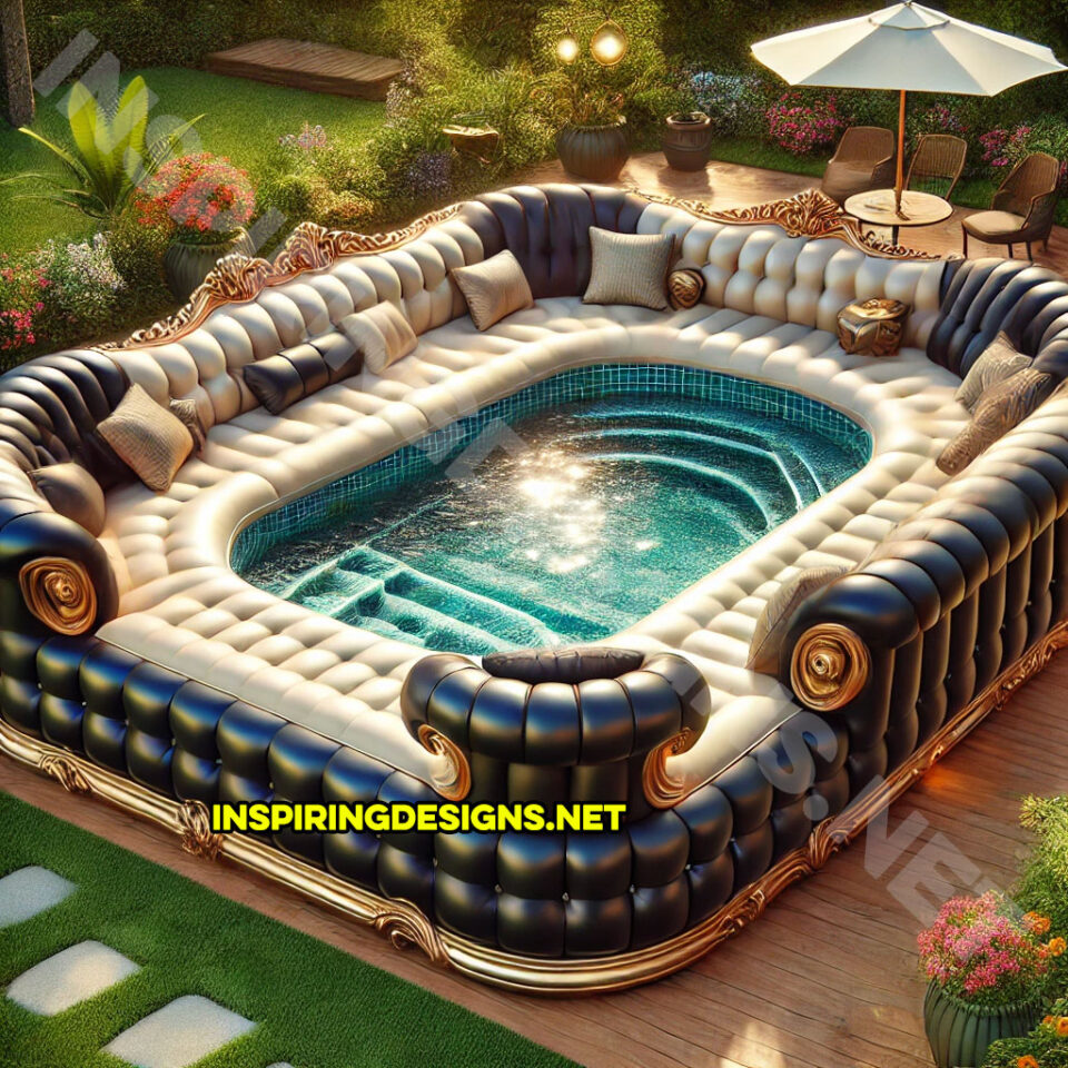 These Giant Sofa Shaped Inflatable Pools Are the Ultimate Summer Must-Have