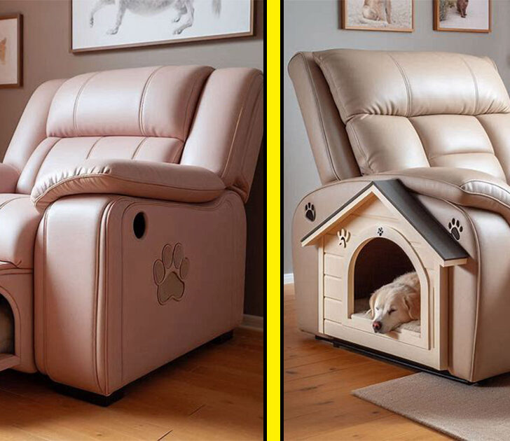 These Recliners Have Built-in Dog Houses Inside Them! – Inspiring Designs