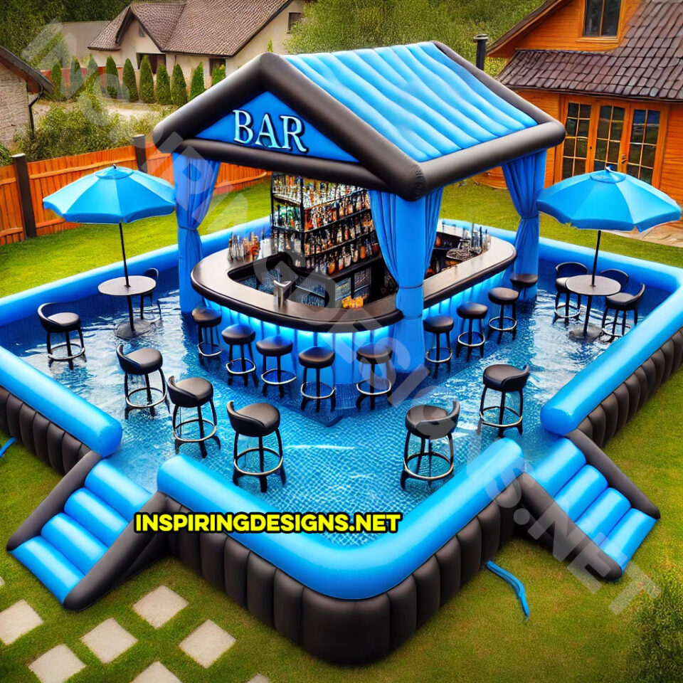 These Inflatable Pool Bars Will Turn Your Backyard into the Ultimate Party Spot