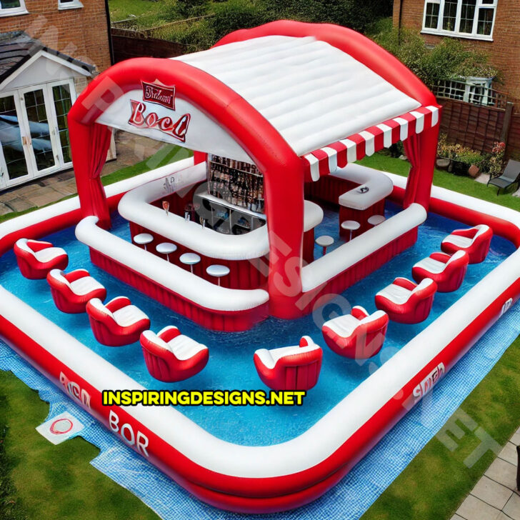 These Inflatable Pool Bars Will Turn Your Backyard into the Ultimate ...