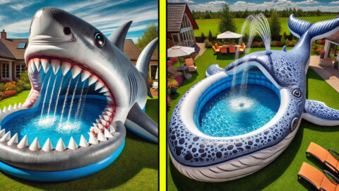 These Inflatable Sea Creature Pools Will Turn Your Backyard into an ...