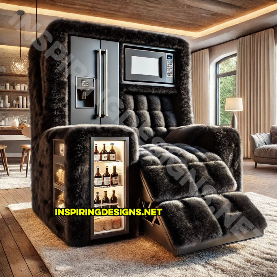 These Kitchen Recliners Have Built-in Microwaves and Refrigerators