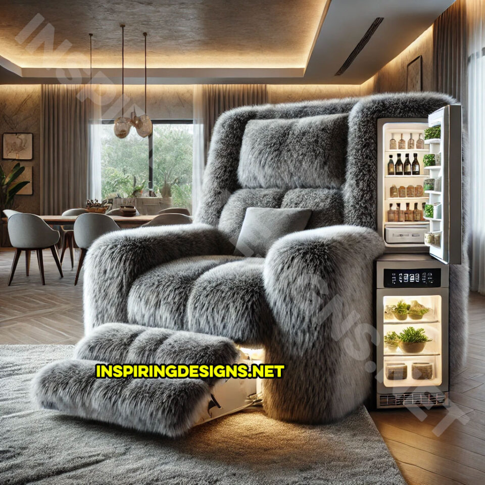 These Kitchen Recliners Have Built-in Microwaves and Refrigerators