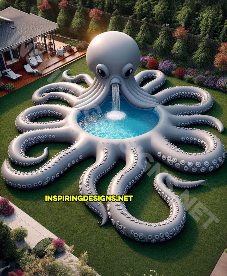 These Inflatable Sea Creature Pools Will Turn Your Backyard into an ...