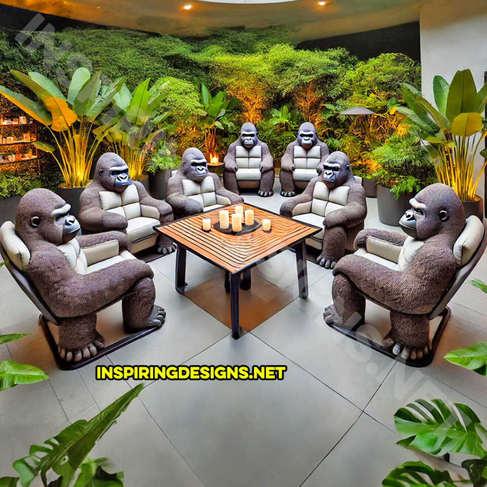 These Gorilla Patio Sets Are the Quirkiest Way to Elevate Your Patio Game