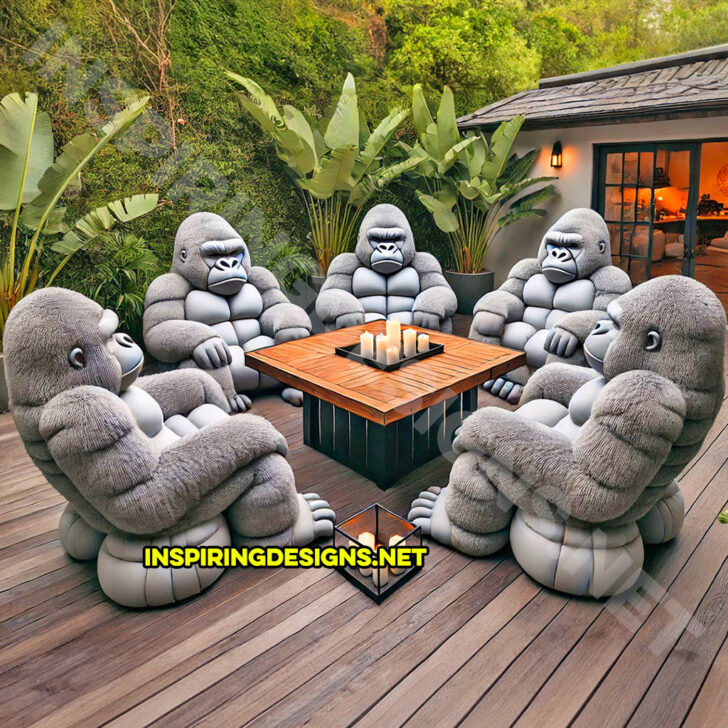 These Gorilla Patio Sets Are the Quirkiest Way to Elevate Your Patio Game