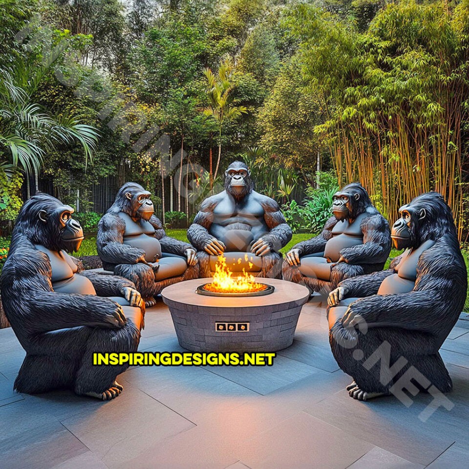 These Gorilla Patio Sets Are the Quirkiest Way to Elevate Your Patio Game