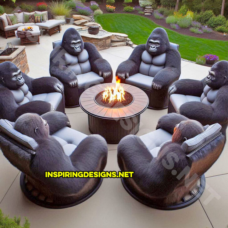 These Gorilla Patio Sets Are the Quirkiest Way to Elevate Your Patio Game