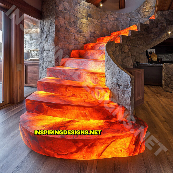 These Lava Staircases Will Make Your Home Erupt with Style