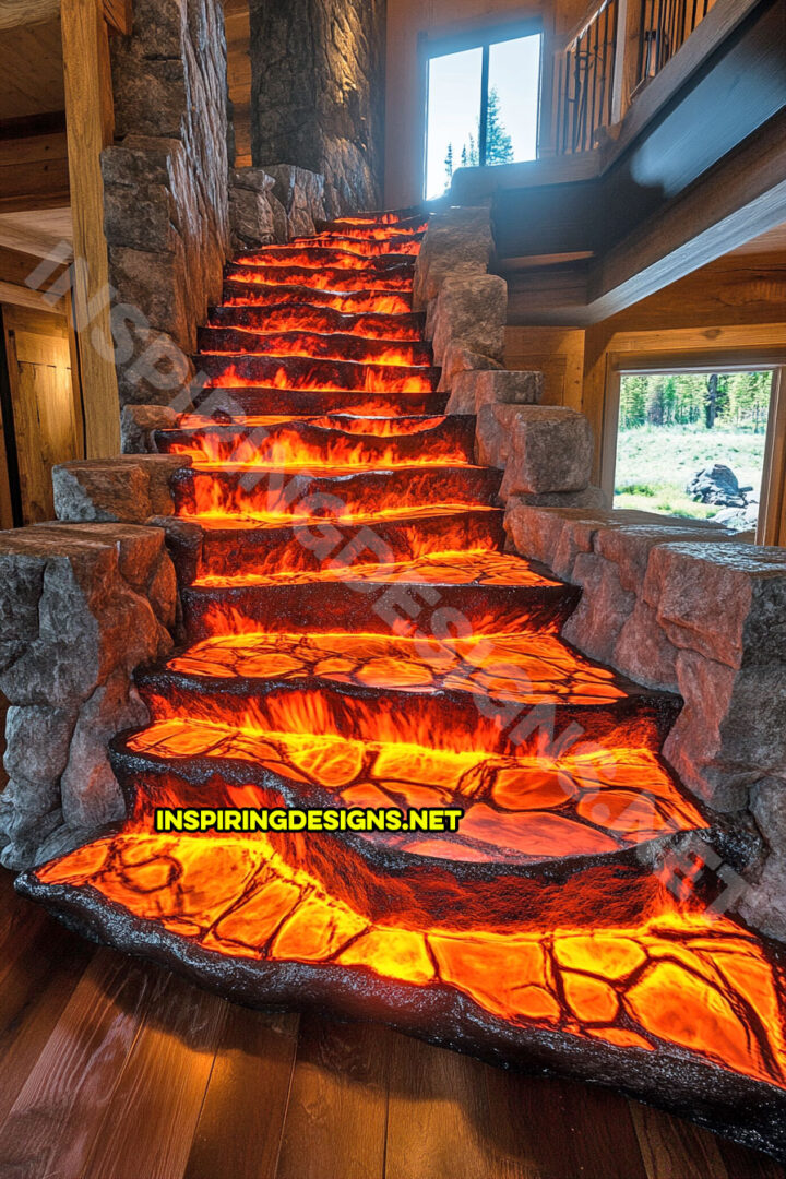 These Lava Staircases Will Make Your Home Erupt with Style
