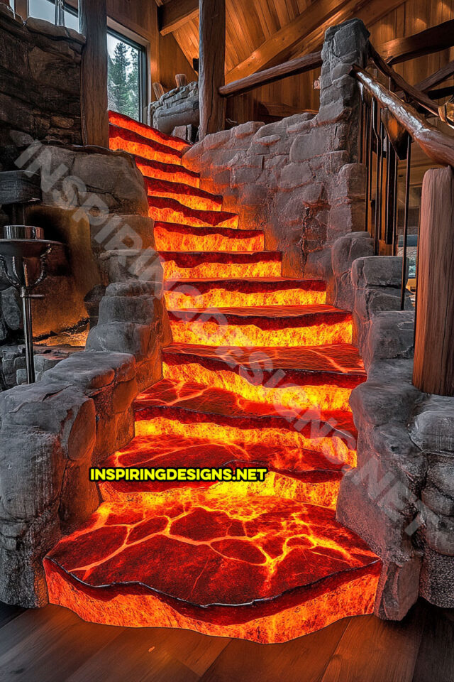 These Lava Staircases Will Make Your Home Erupt with Style