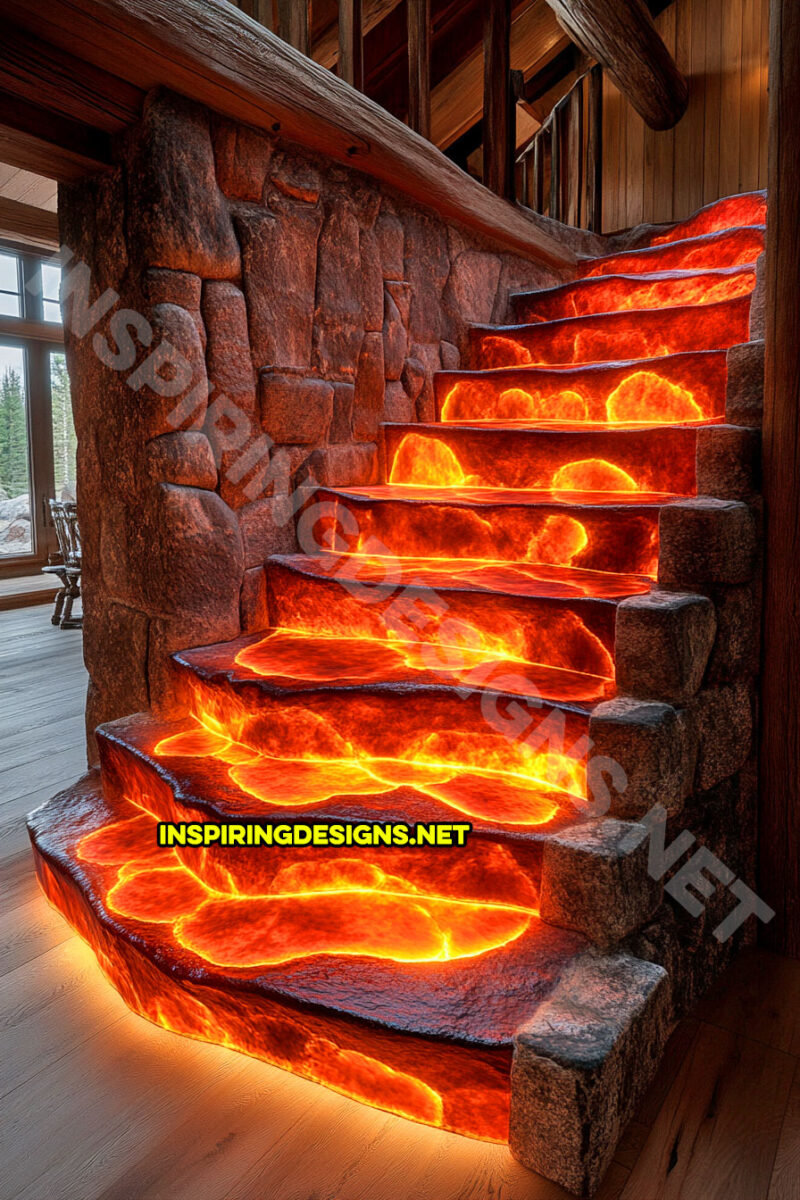 These Lava Staircases Will Make Your Home Erupt with Style