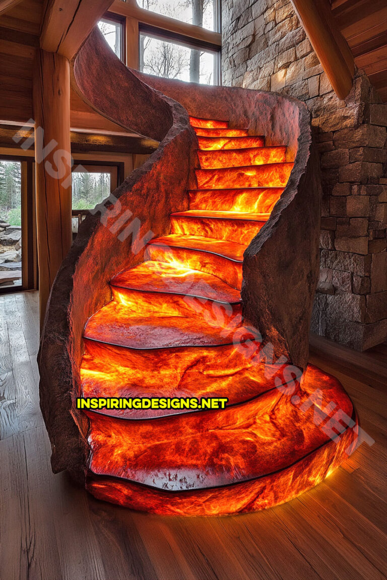 These Lava Staircases Will Make Your Home Erupt with Style