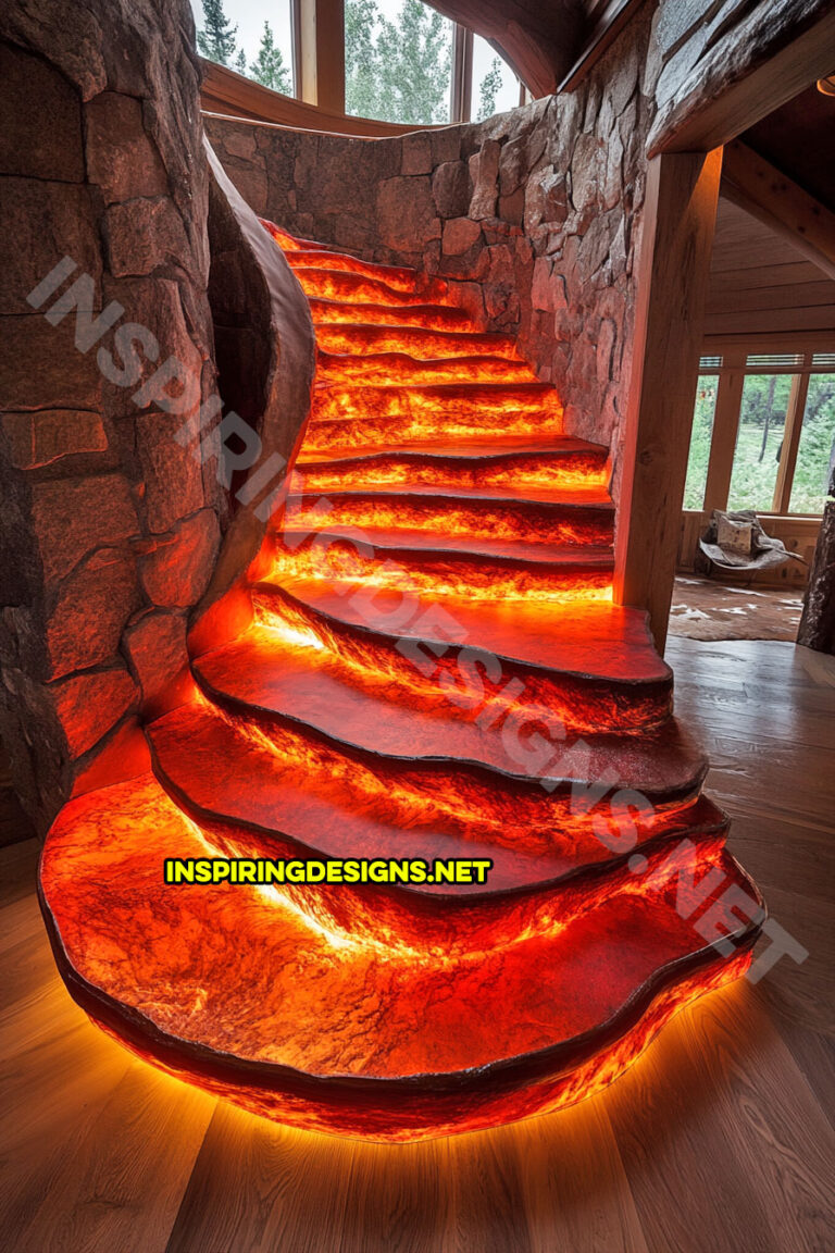 These Lava Staircases Will Make Your Home Erupt with Style