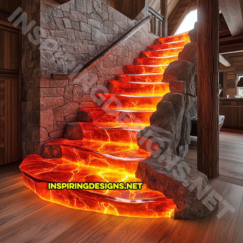 These Lava Staircases Will Make Your Home Erupt with Style