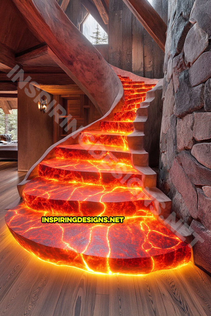 These Lava Staircases Will Make Your Home Erupt with Style