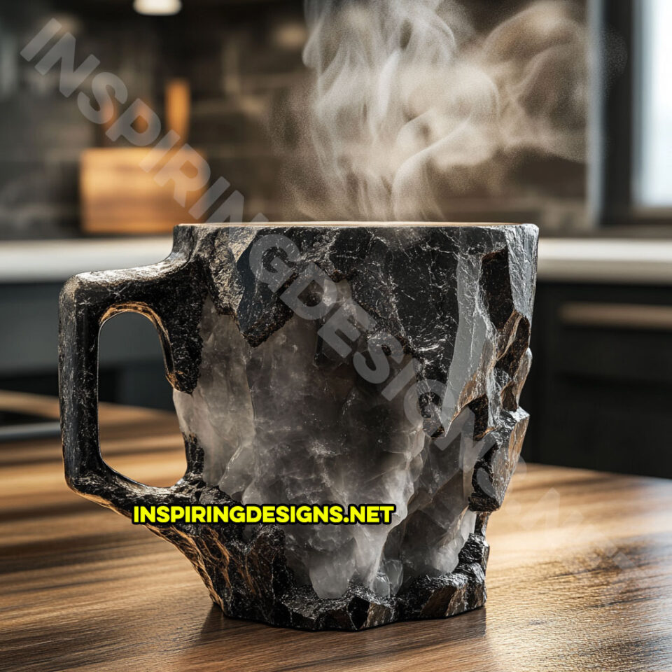 These Mineral Crystal Coffee Mugs Will Rock Your Morning Vibes