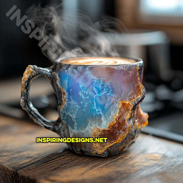 These Mineral Crystal Coffee Mugs Will Rock Your Morning Vibes