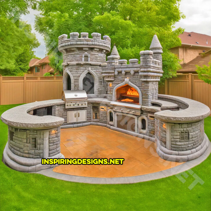 These Outdoor Castle Kitchens Are Perfect for Kings of the Grill