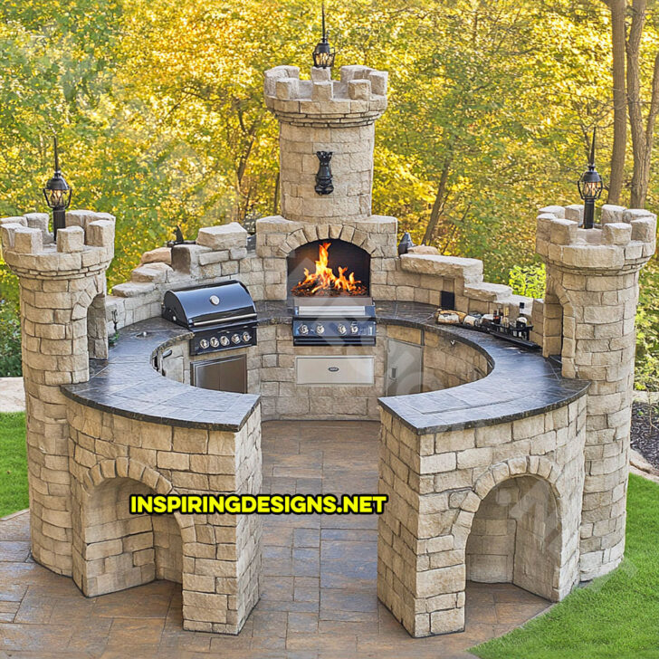 These Outdoor Castle Kitchens Are Perfect for Kings of the Grill
