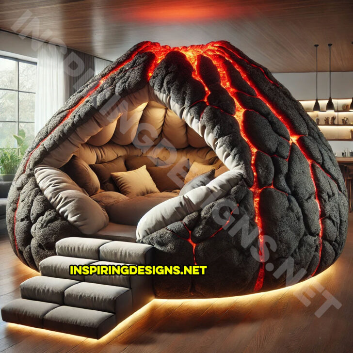 These Volcano Sofas Offer an Explosive New Way to Relax