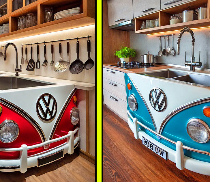 These Volkswagen Bus Sinks Are the Ultimate Retro Kitchen Upgrade ...