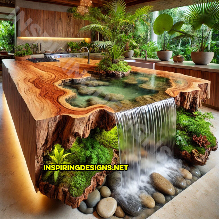 These Waterfall Kitchen Islands Will Turn Your Cooking Space into a ...
