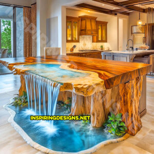 These Waterfall Kitchen Islands Will Turn Your Cooking Space into a ...