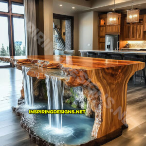 These Waterfall Kitchen Islands Will Turn Your Cooking Space into a ...