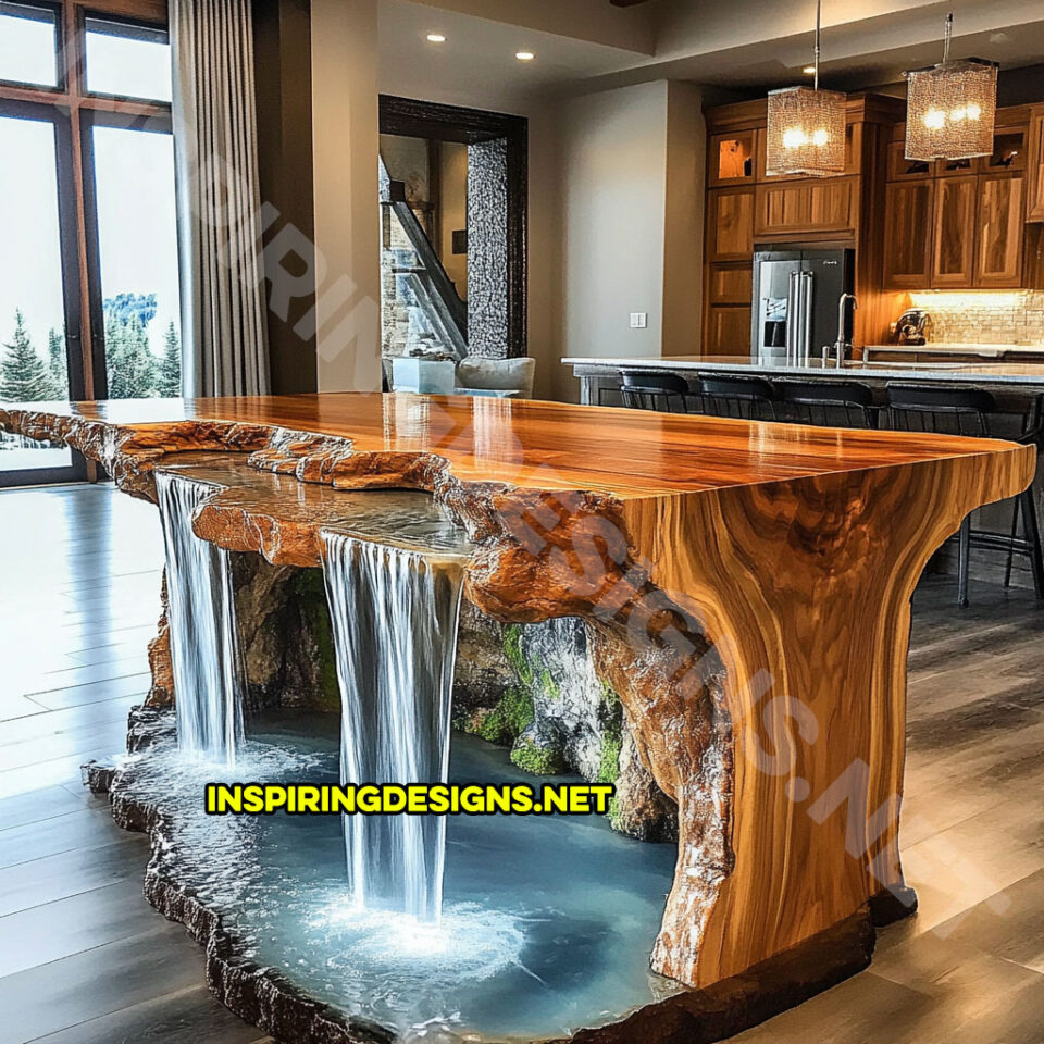 These Waterfall Kitchen Islands Will Turn Your Cooking Space into a ...