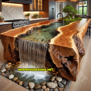 These Waterfall Kitchen Islands Will Turn Your Cooking Space into a ...