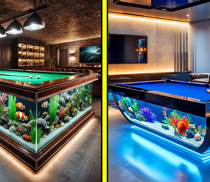 These Aquarium Pool Tables Are the Mesmerizing Centerpiece Your Man Cave Needs – Inspiring Designs