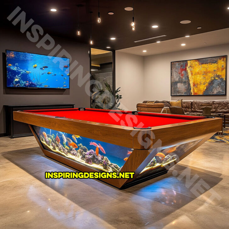 These Aquarium Pool Tables Are the Mesmerizing Centerpiece Your Man ...
