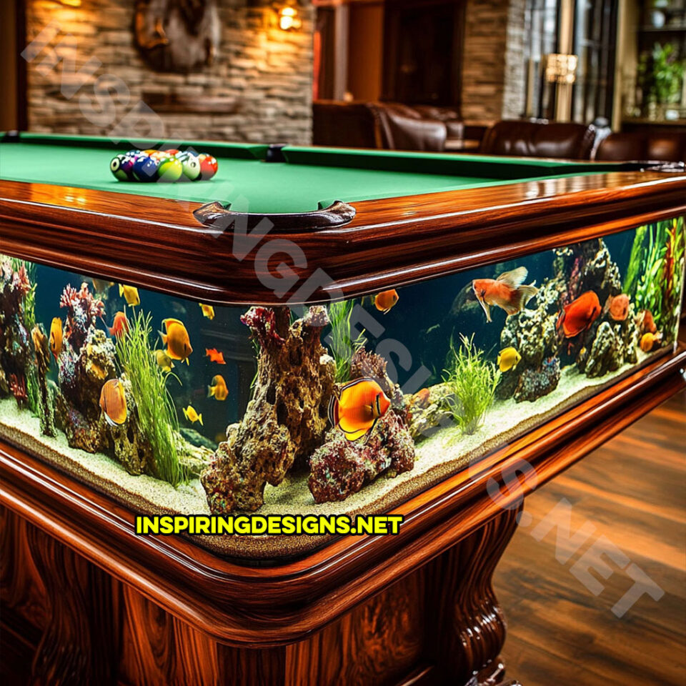 These Aquarium Pool Tables Are the Mesmerizing Centerpiece Your Man ...