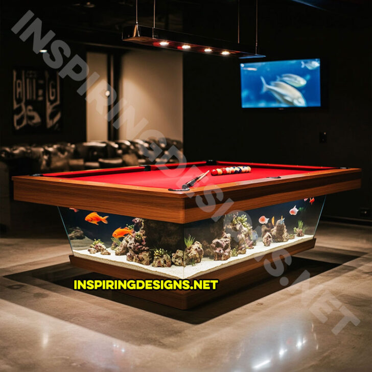 These Aquarium Pool Tables Are the Mesmerizing Centerpiece Your Man ...