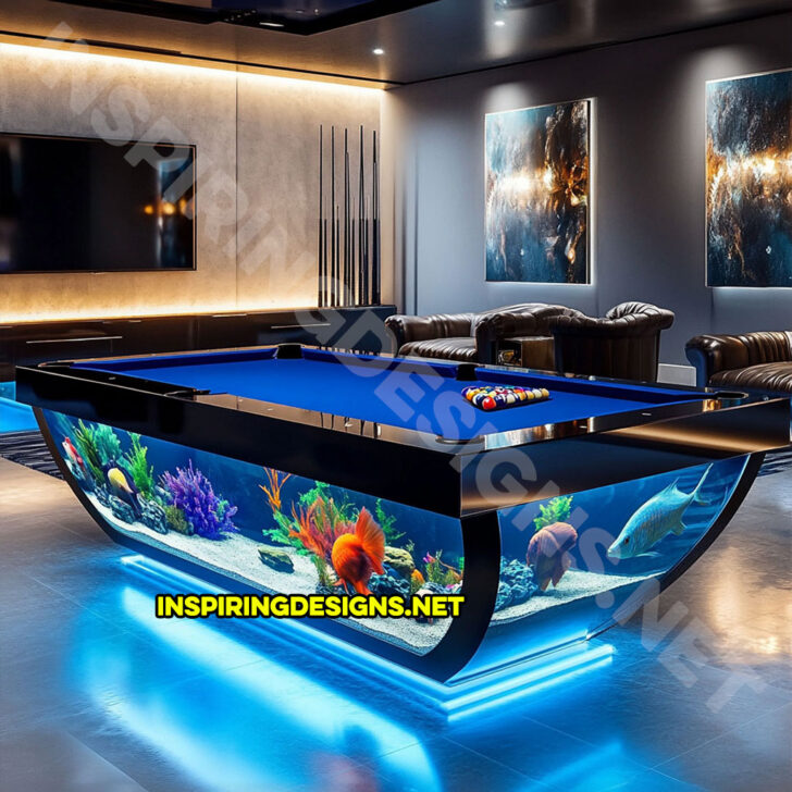 These Aquarium Pool Tables Are the Mesmerizing Centerpiece Your Man ...