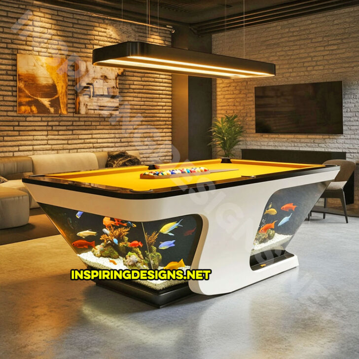 These Aquarium Pool Tables Are the Mesmerizing Centerpiece Your Man ...