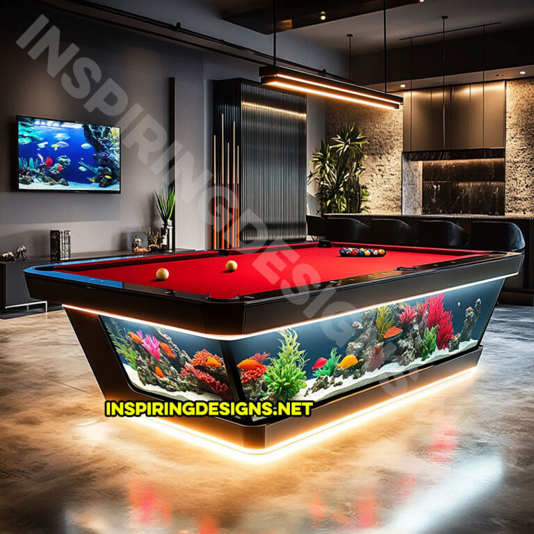 These Aquarium Pool Tables Are the Mesmerizing Centerpiece Your Man ...