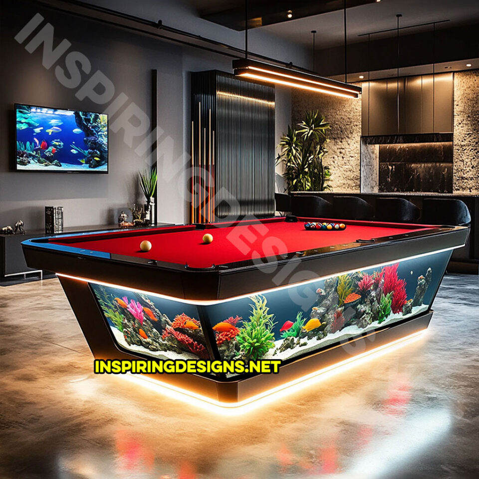These Aquarium Pool Tables Are the Mesmerizing Centerpiece Your Man ...