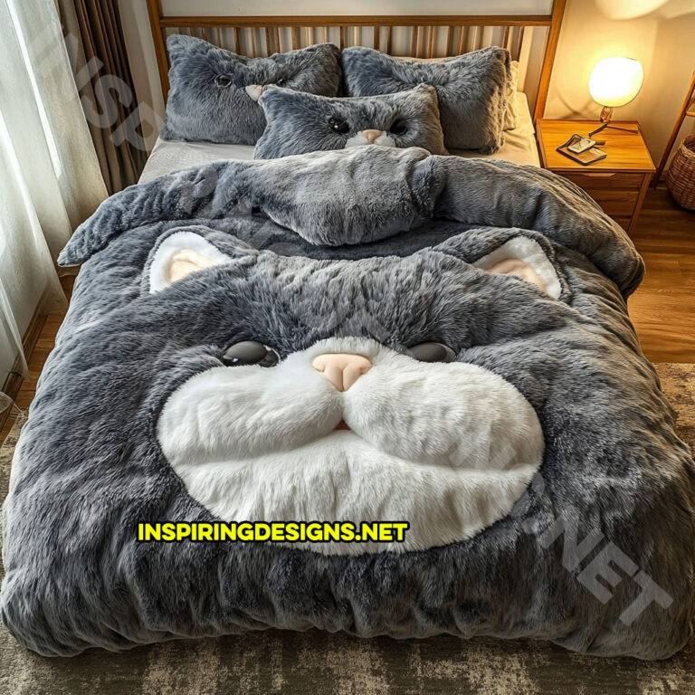 This Realistic Cat Bedding Transforms Your Room into a Kitty Wonderland