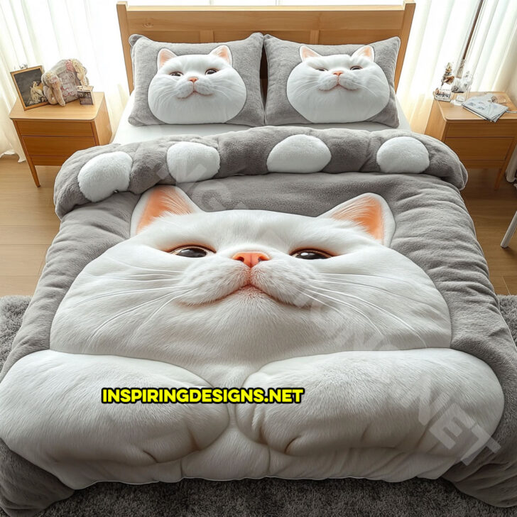 This Realistic Cat Bedding Transforms Your Room into a Kitty Wonderland